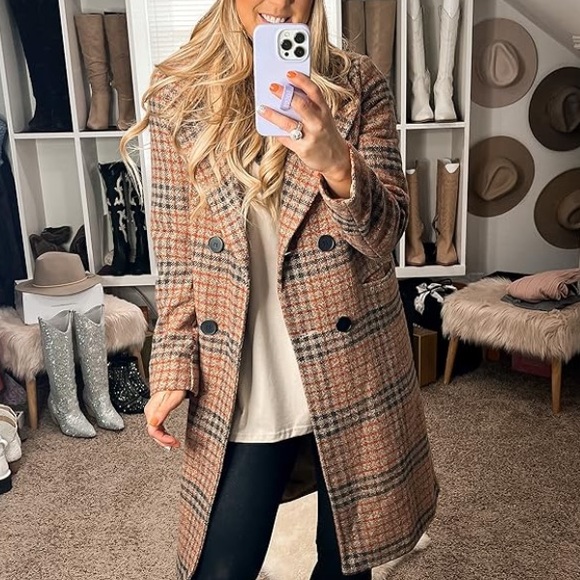 Jackets & Coats | Plaids Tan Women Trench Jacket Button Closure | Poshmark